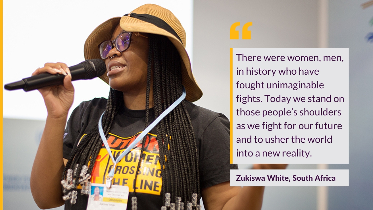 Feminists Speak Out at COP27 * Women and Gender Constituency